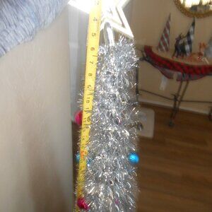 Momentum Brands | Holiday | 4 Foot Silver Tinsel Christmas Tree W Stand ...